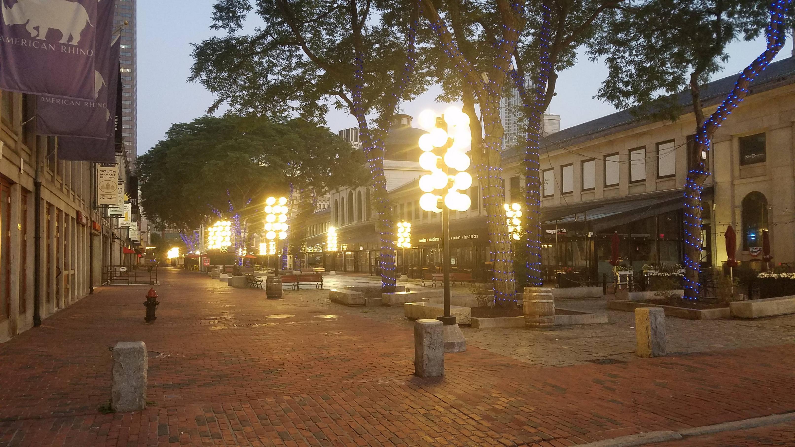Up real early for work, here is an empty Faneuil Hall | Scrolller