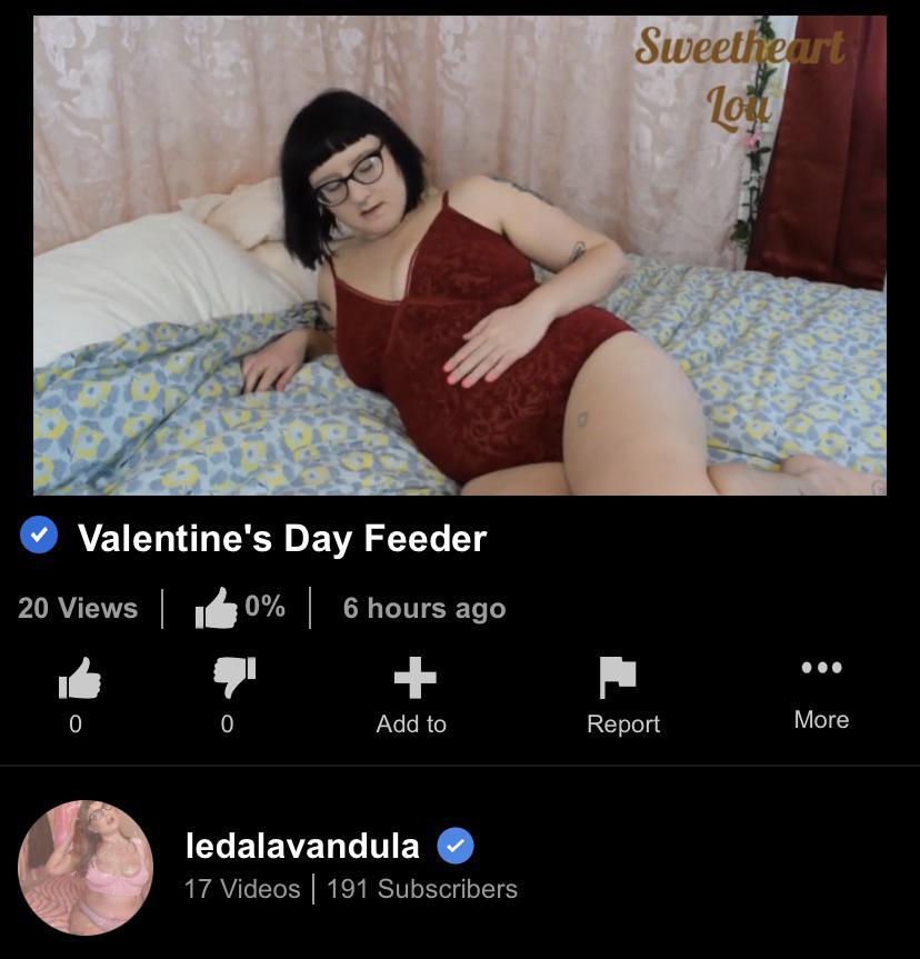 Uploaded an old but gold FEMALE FEEDER video to my pornhub for Valentine’s Day! | Scrolller