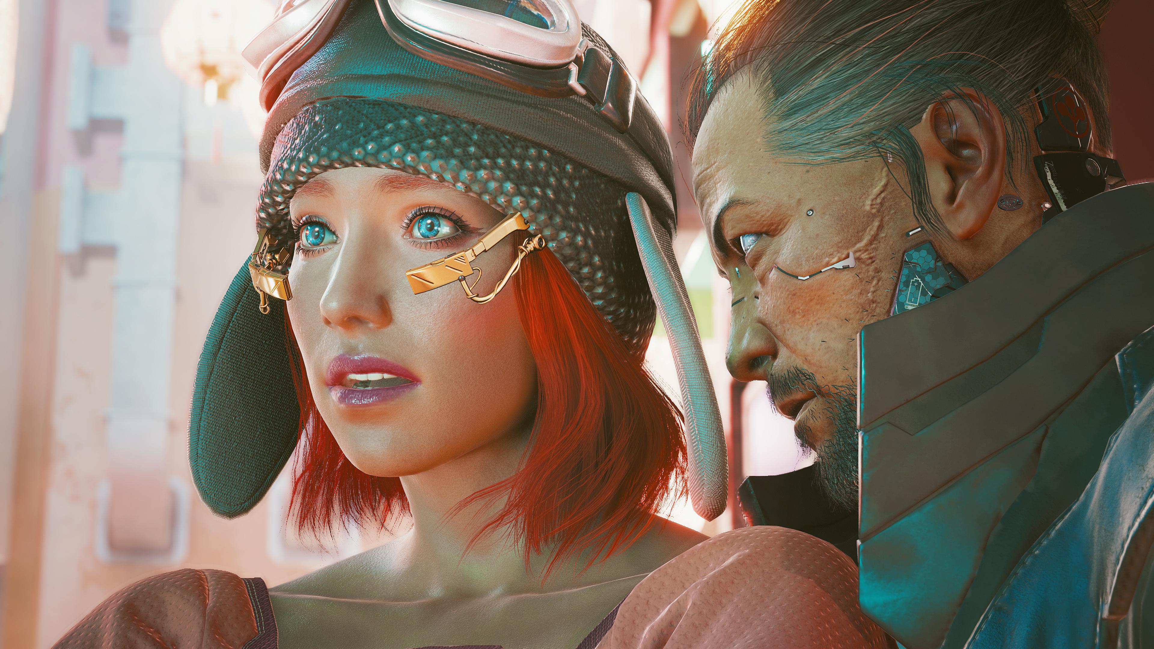 V senses somebody behind her. | Scrolller