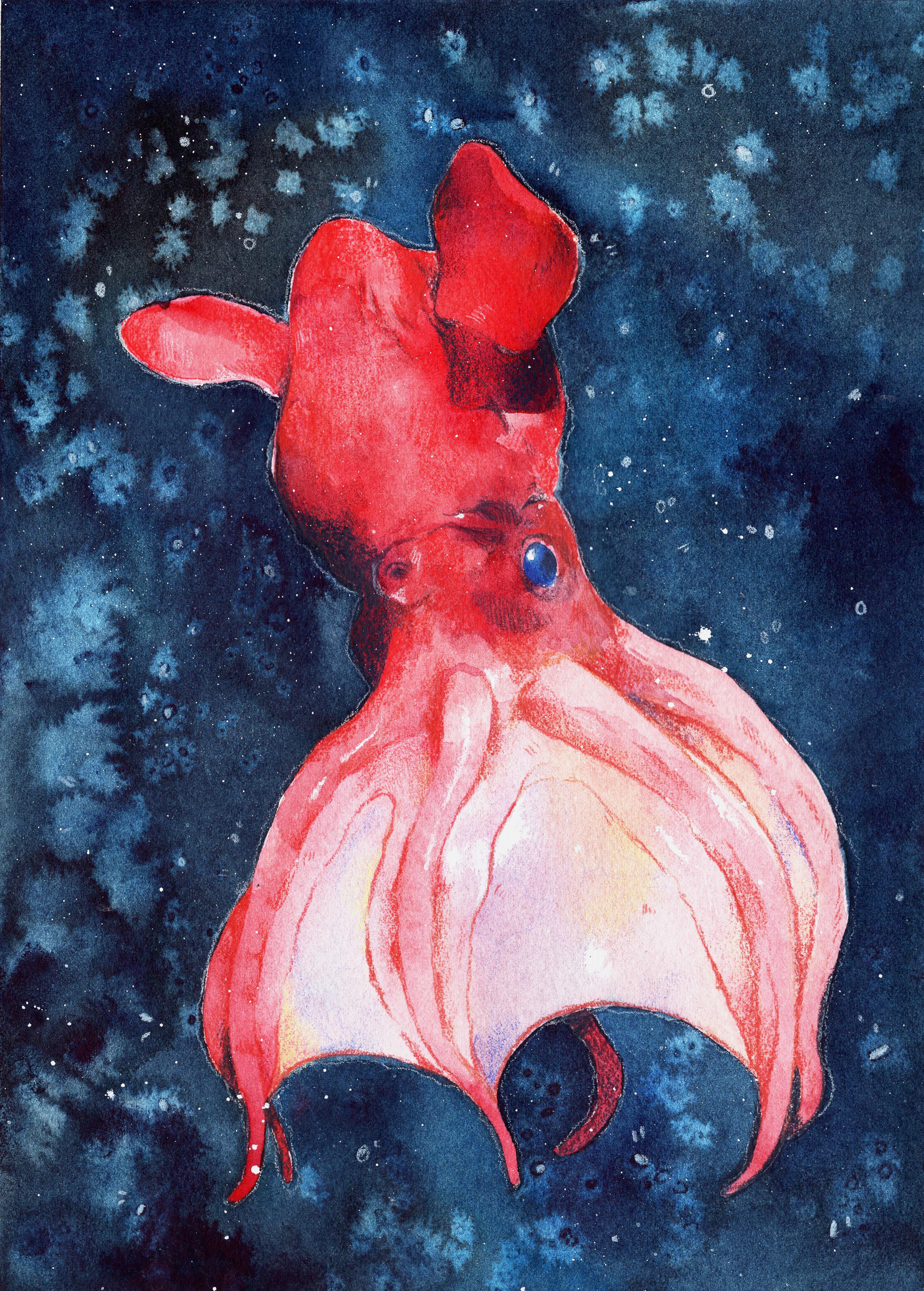 Vampire Squid, Me, Mixed Media, 2020 | Scrolller