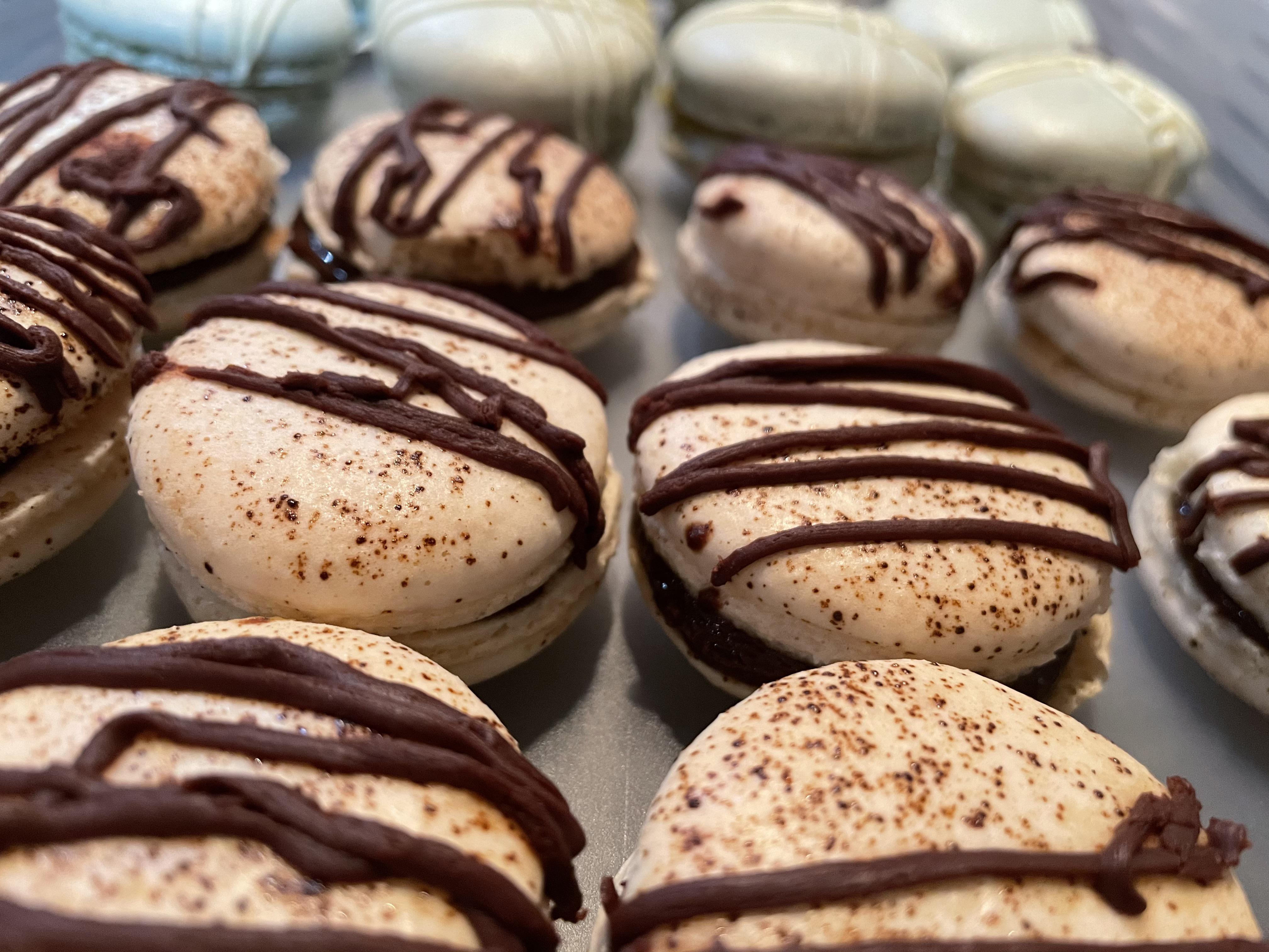 Vegan espresso chocolate macarons | Scrolller