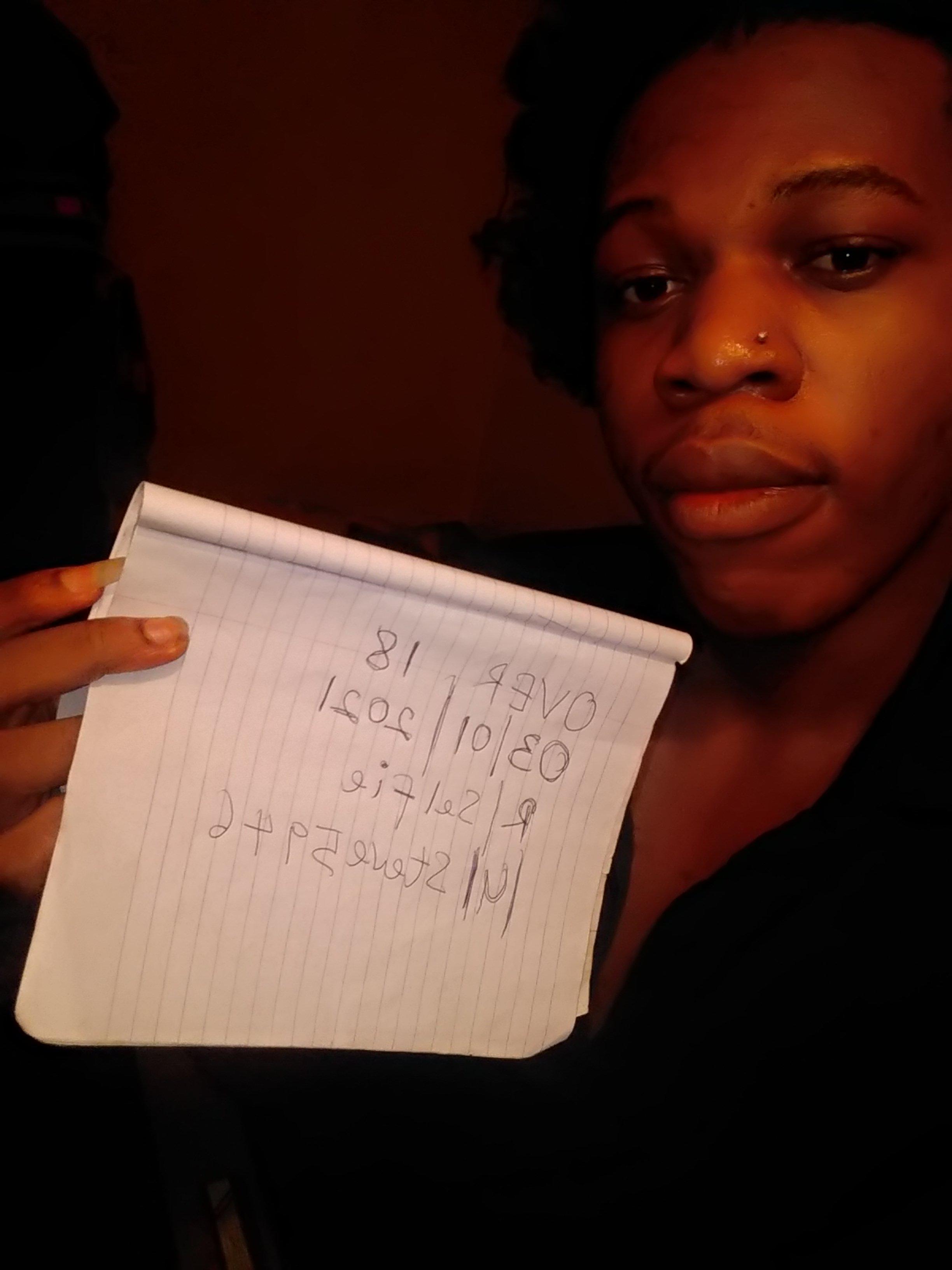 Verification selfie | Scrolller