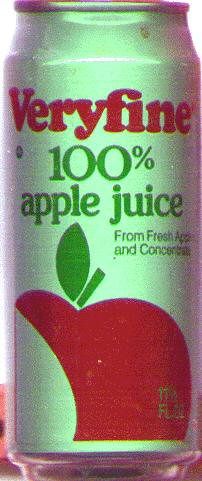 Veryfine 100% Apple Juice can | Scrolller