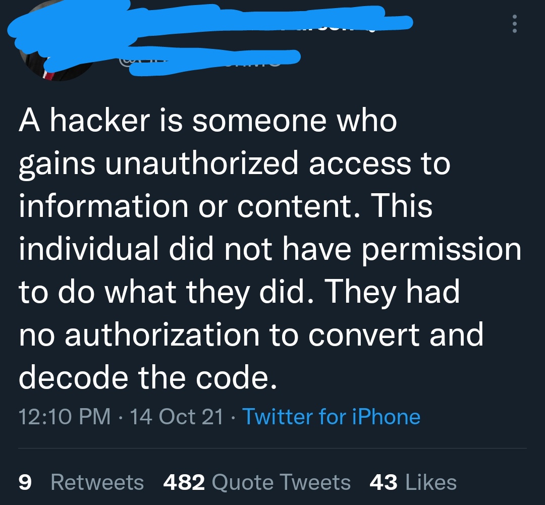 Viewing the source page is hacking... | Scrolller
