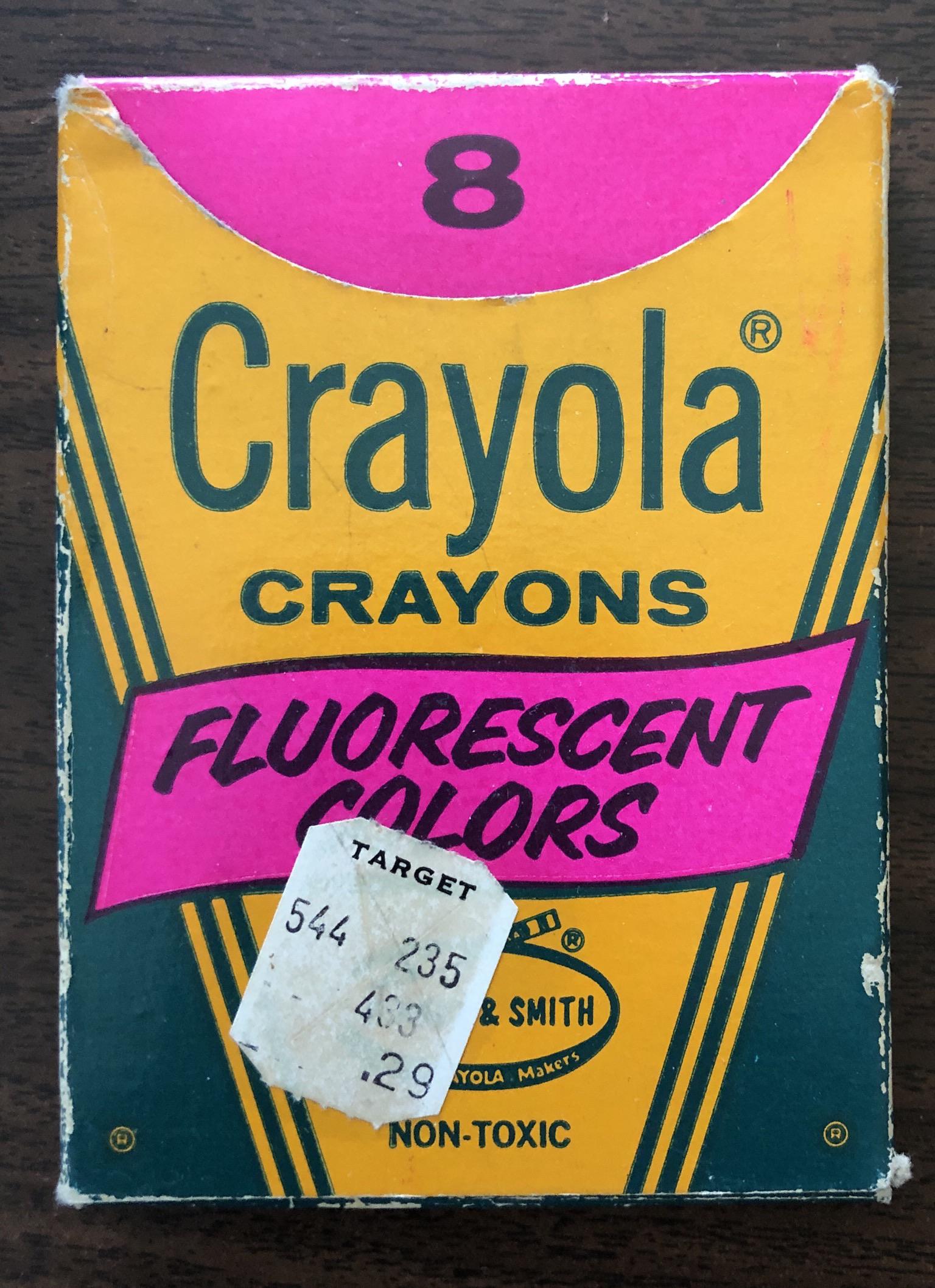 Vintage Florescent Colors Crayola Crayons | Scrolller