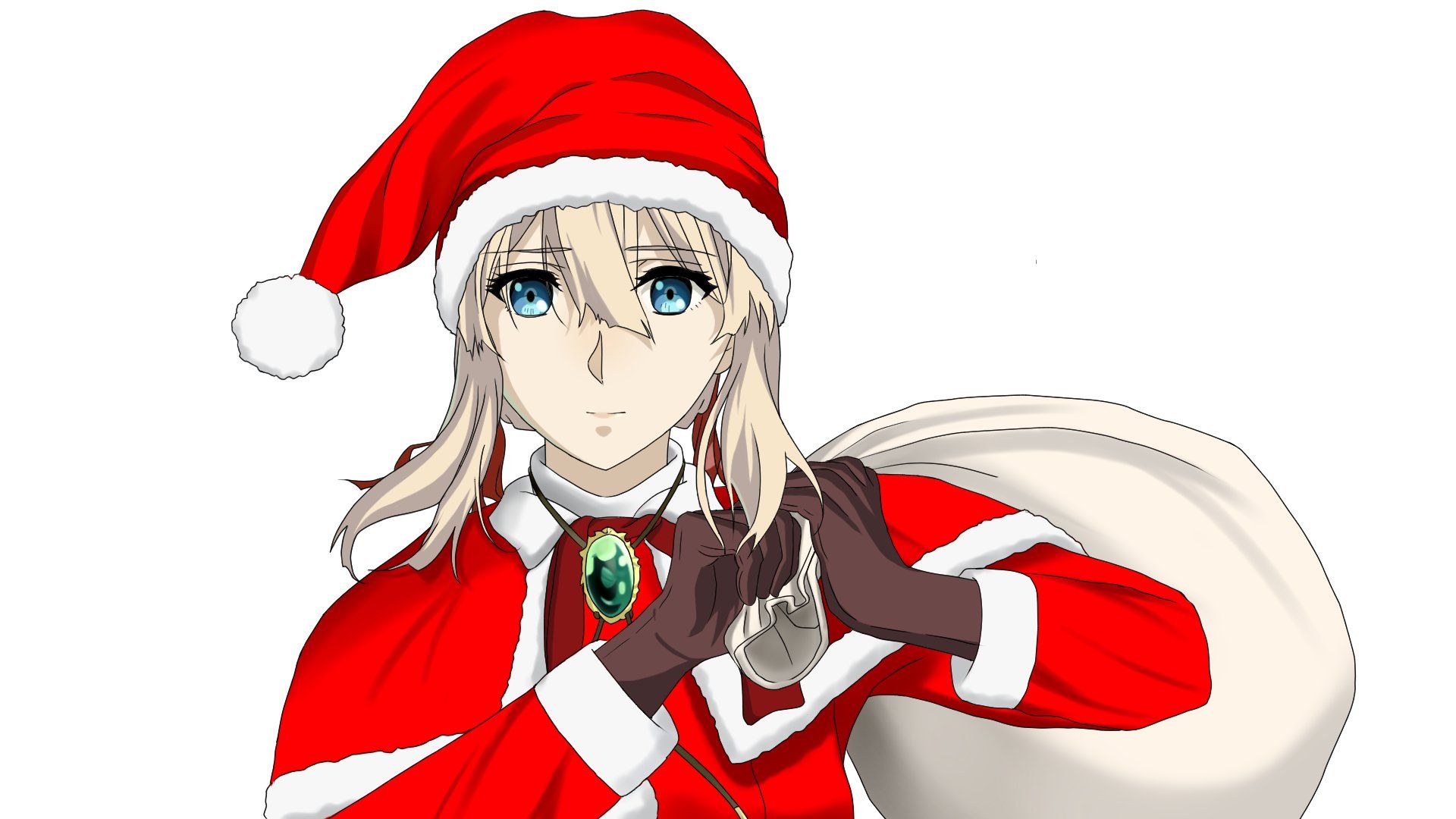 Violet Evergarden delivering as Santa drawn by Yuuri | Scrolller