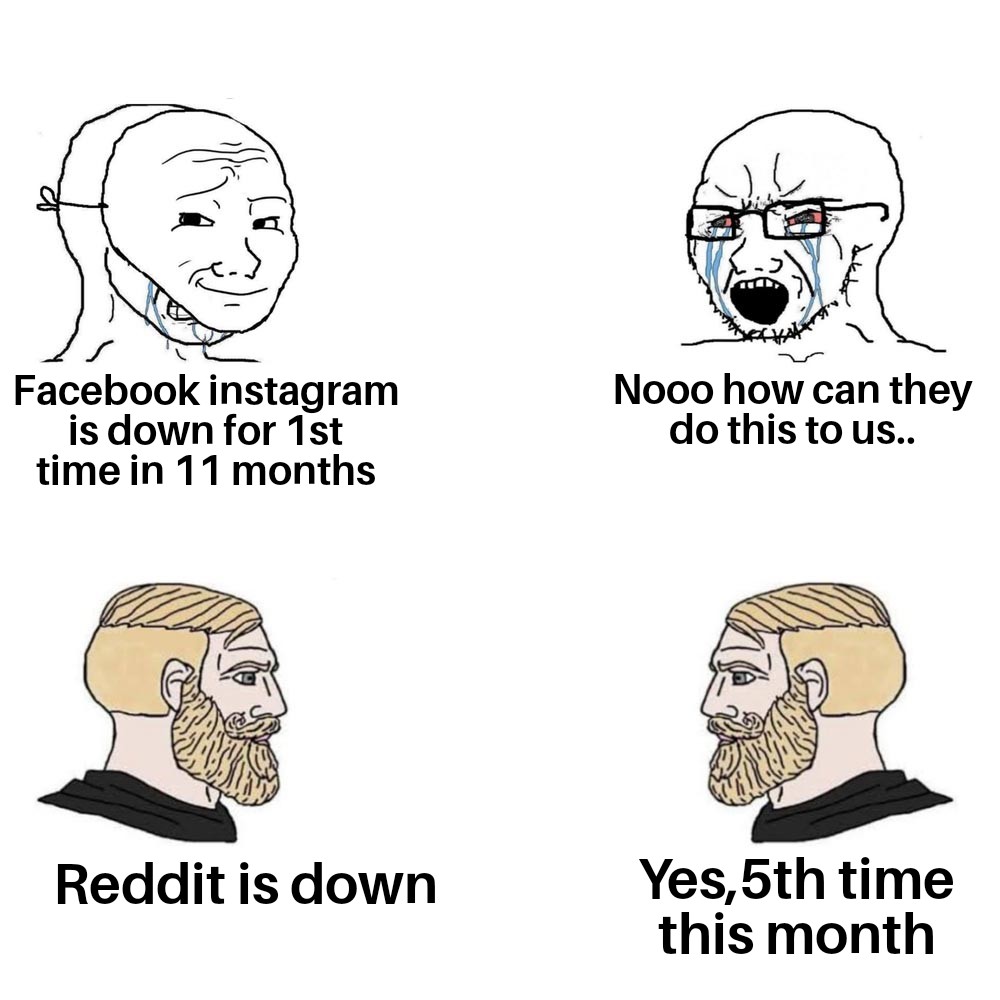 Virgin Fb, Insta VS Chad Reddit | Scrolller