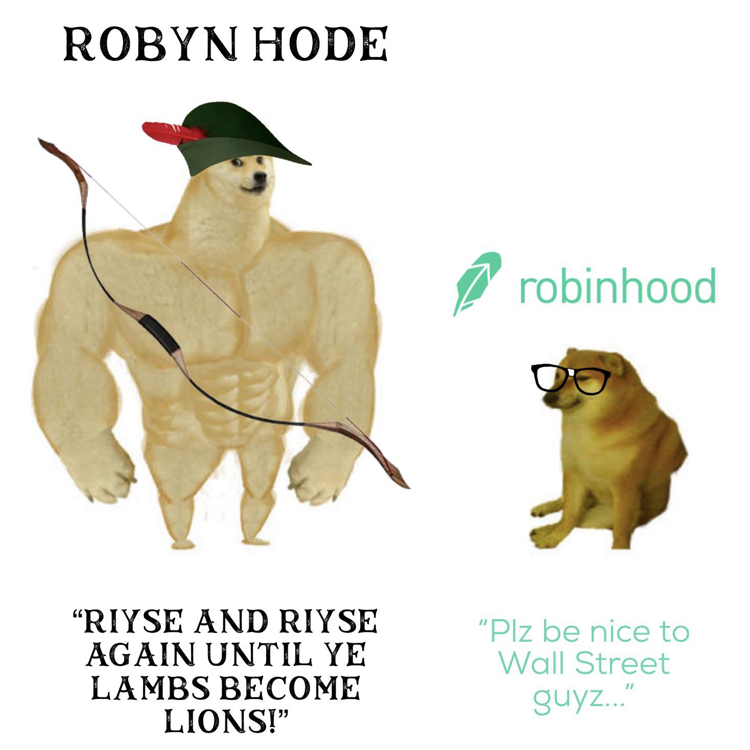 Virgin robinhood vs Chad Robyn Hode | Scrolller