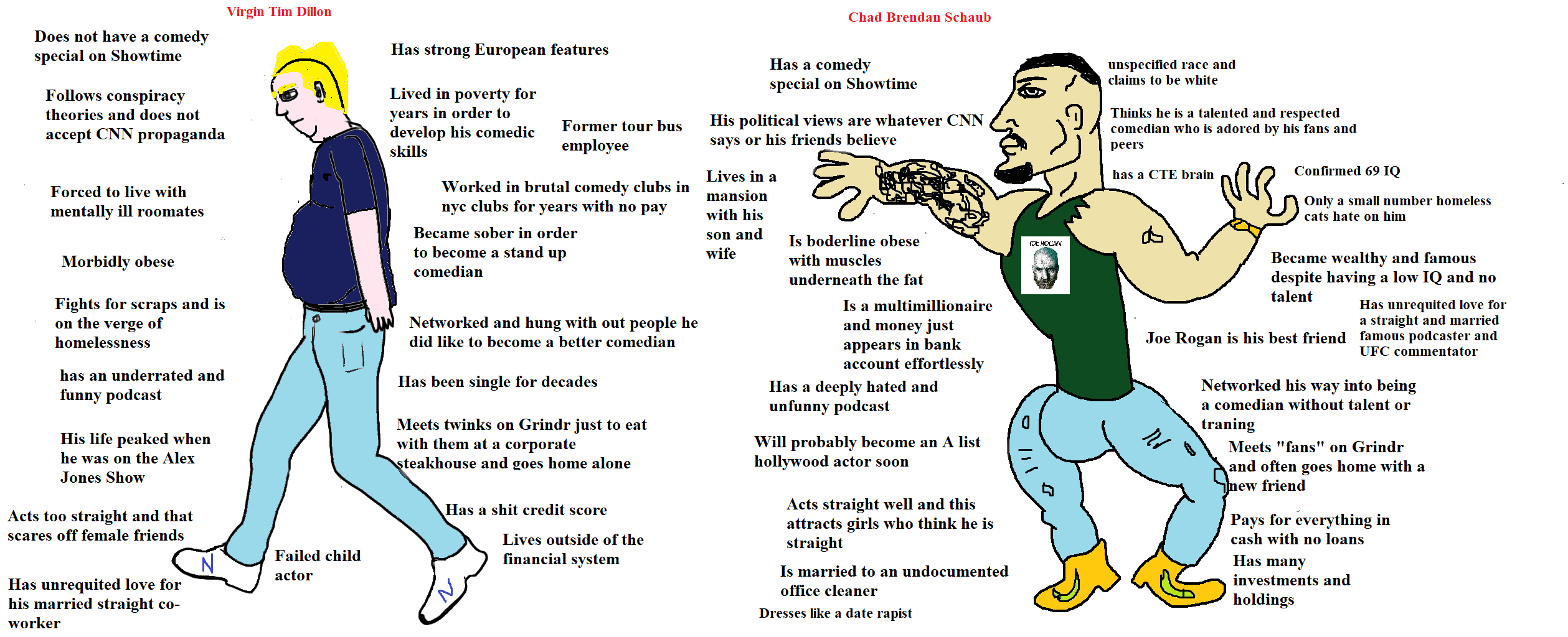 Virgin Tim Dillon vs Chad Brendan Schaub | Scrolller