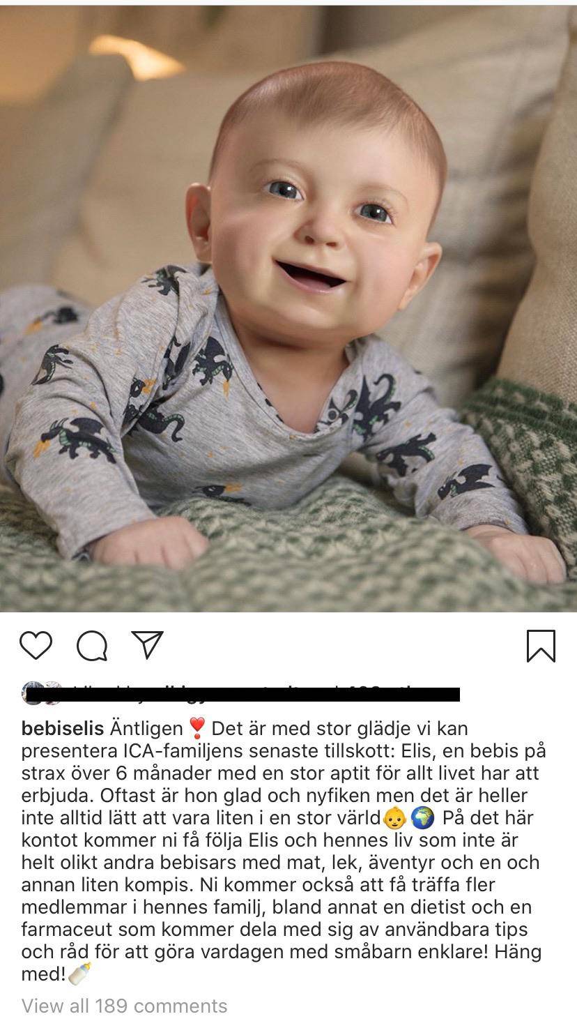 “Virtual influencer baby” - ad campaign for a Swedish supermarket chain | Scrolller