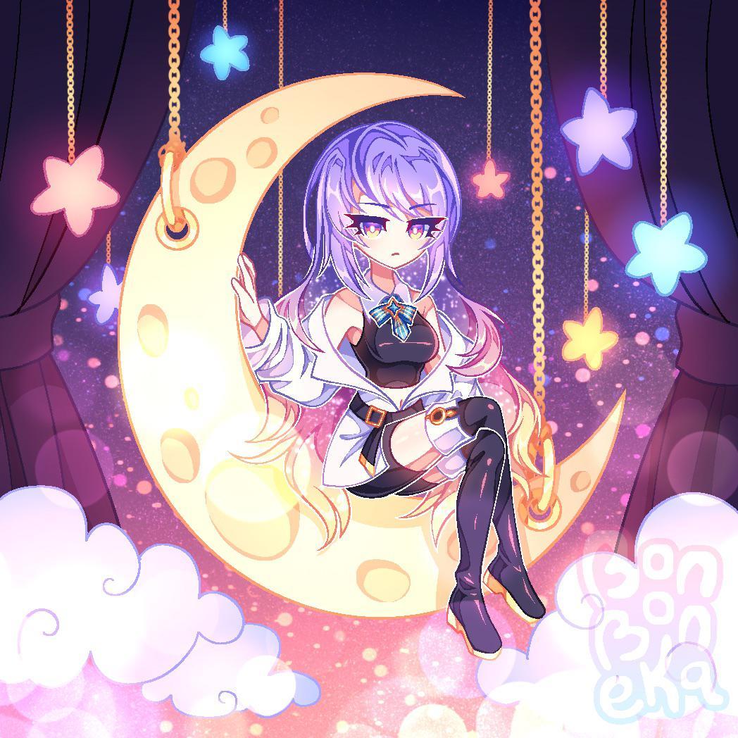 Vtuber Fanart Illustration Series #01: Moona Hoshinova | Scrolller