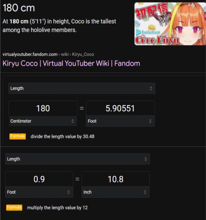 Wait so Coco, the tallest one in HoloJP, is 5'10''??? Are my calculations wrong? | Scrolller