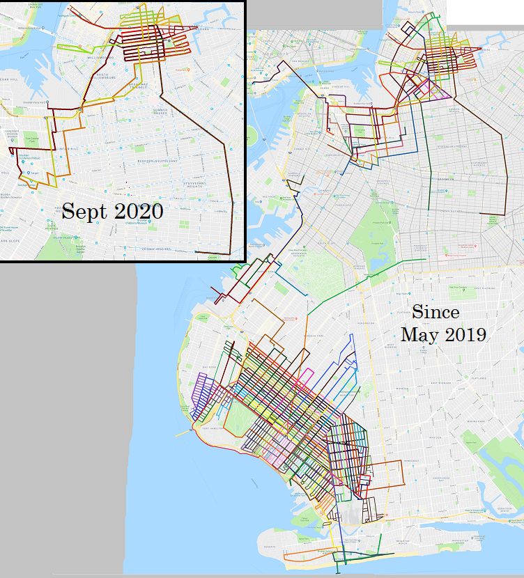 Walking Map Sept 2020 (and since May 2019) | Scrolller