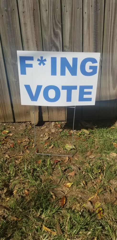 Want a free yard sign and live in the cooper young area? PM me your address and we'll stick one ...