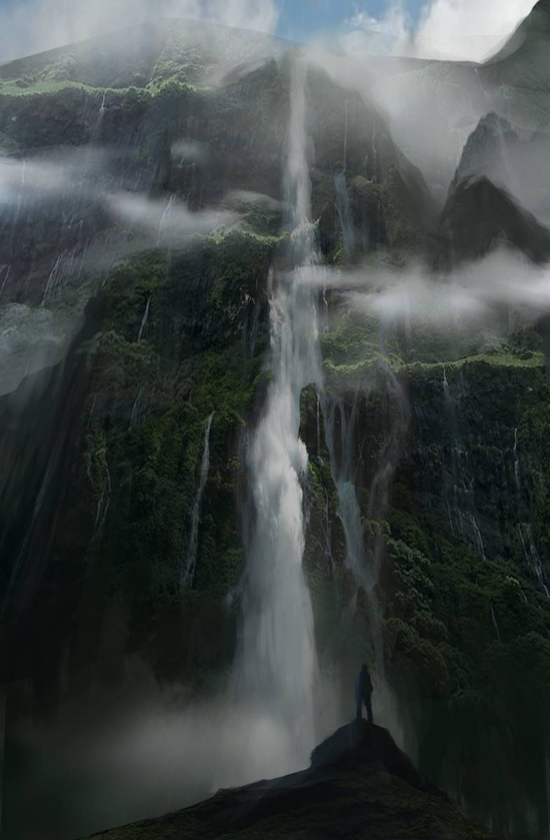 Waterfall by Haru Aki | Scrolller