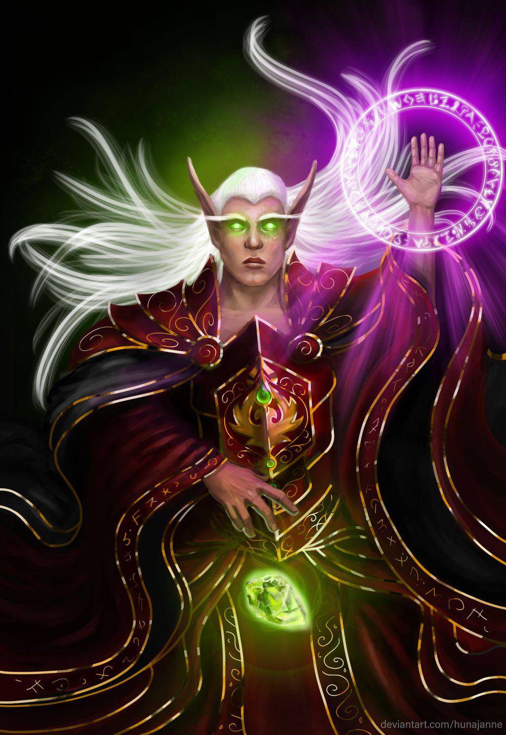 WC3 style Blood Mage by Hunajanne. Bring back fel corruption! | Scrolller
