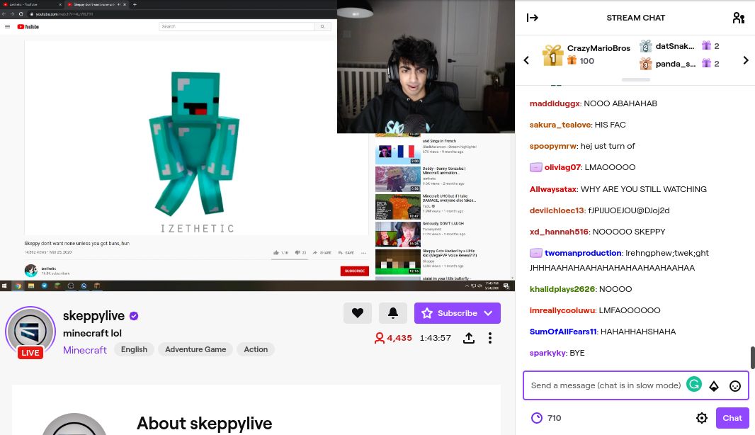 WE BROKE SKEPPY IN HIS STREAM, HE'S BEEN GONE FOR 40 MINS NOW LMAO | Scrolller