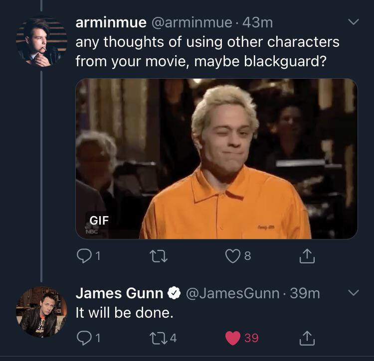 We could get some Squad members on the Peacemaker spin-off. | Scrolller