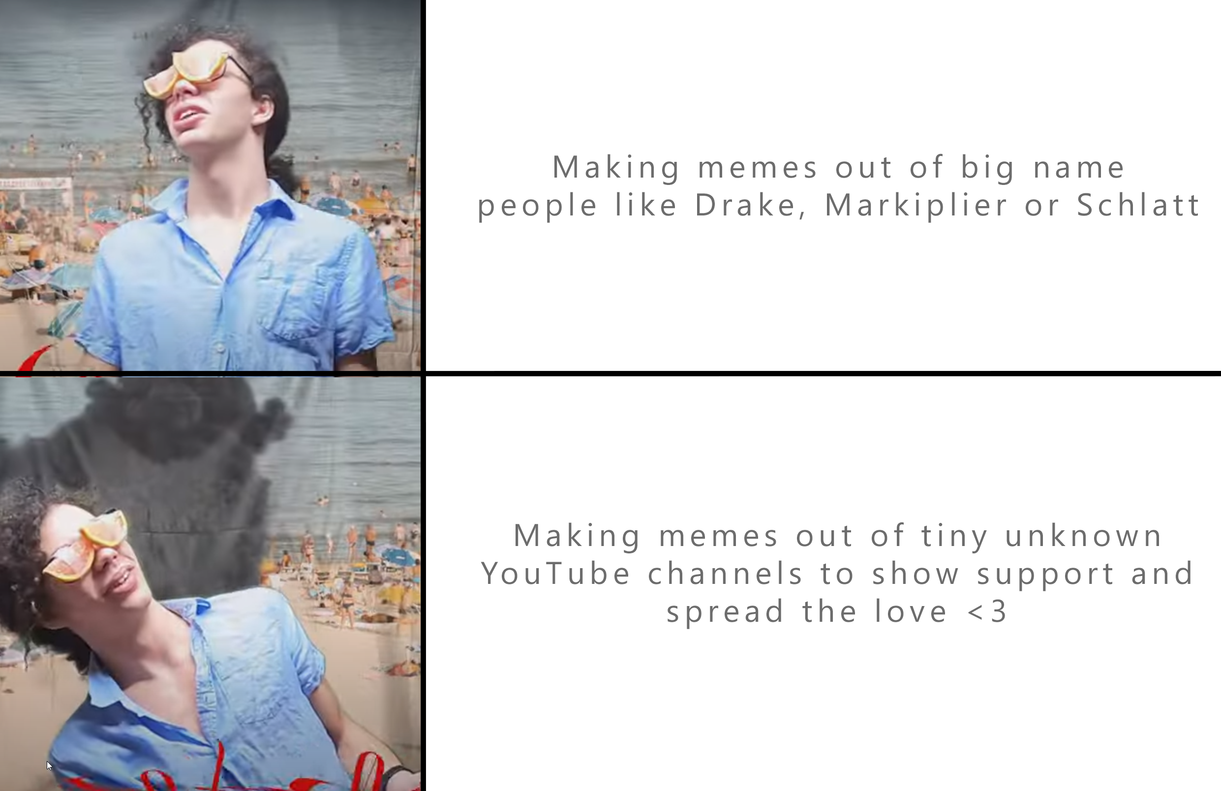 We love you small channels