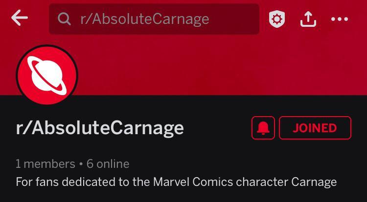We now have a Carnage Subreddit! | Scrolller