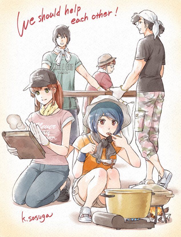 "WE REALLY SHOULD HELP EACH OTHER ♥️" Illustration by Kei Sasuga | Scrolller