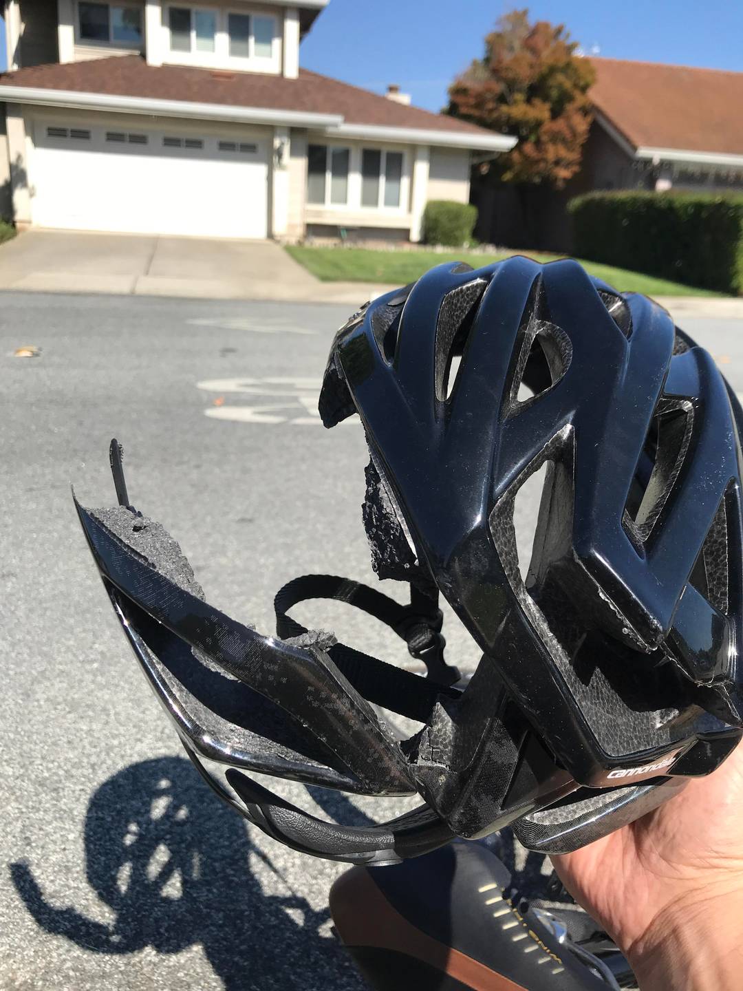 Wear your helmets. This one may have saved my life. | Scrolller
