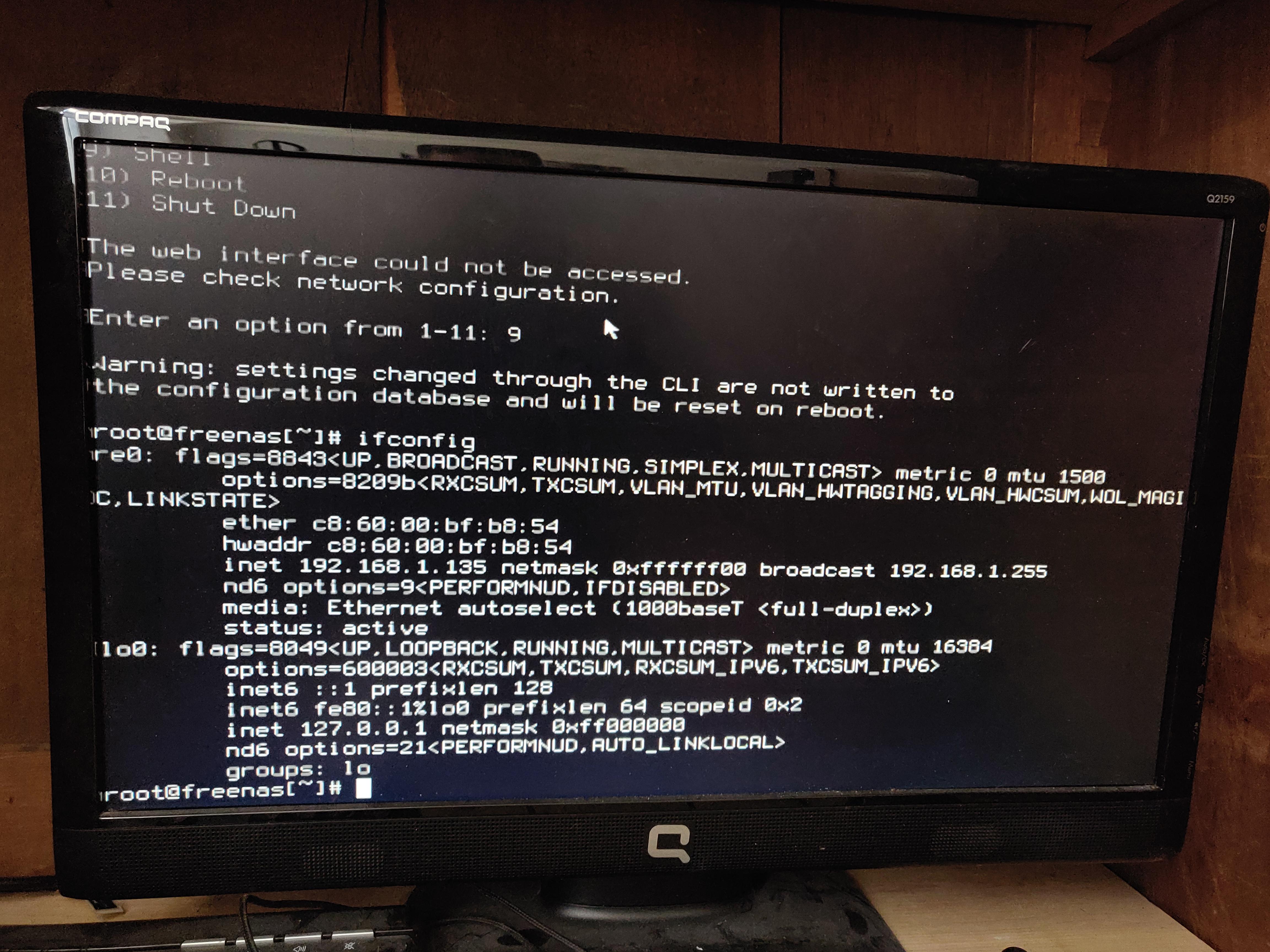 Web interface could not.. power outage | Scrolller
