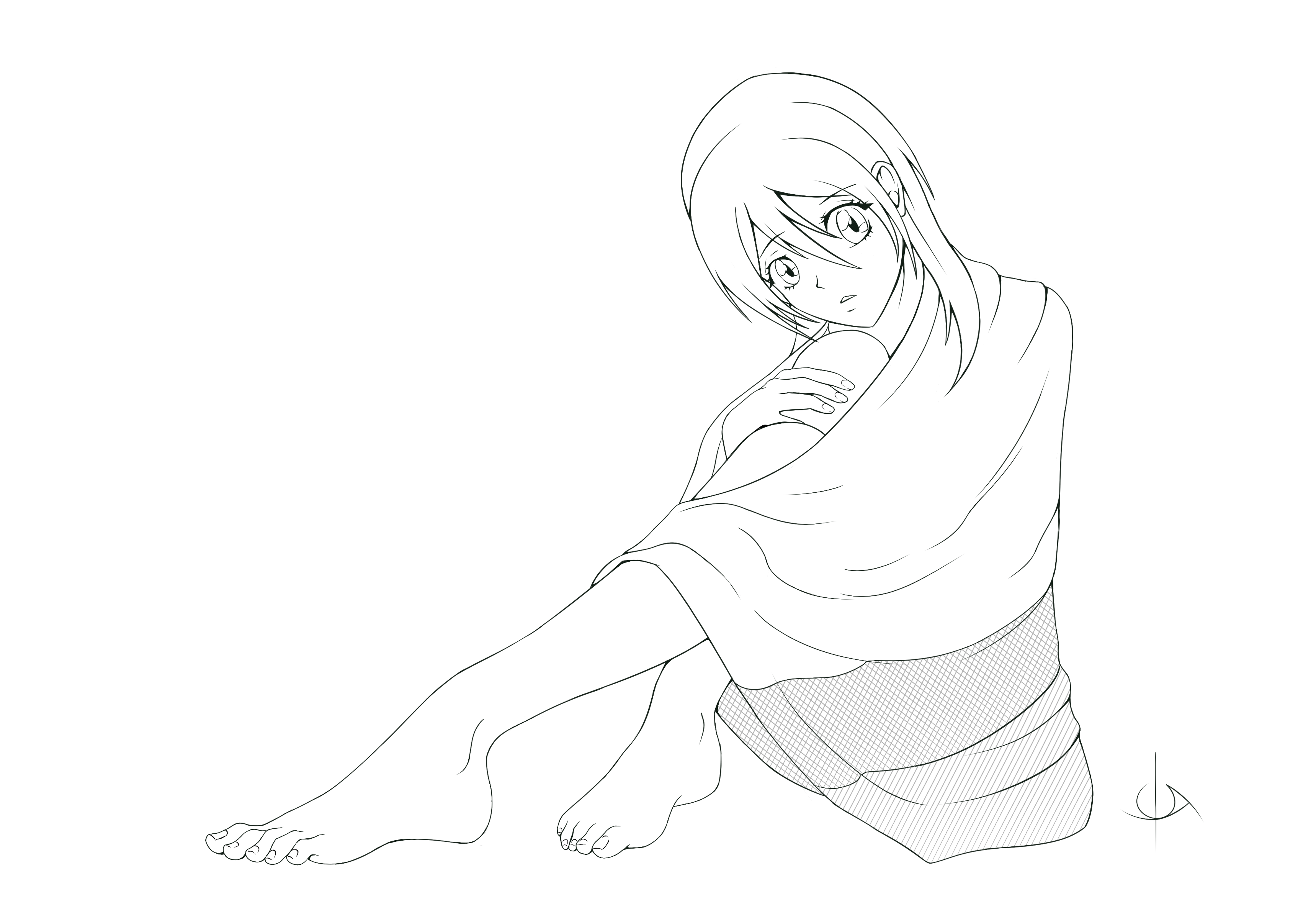 Weekly Misaki #15, very special commissioned piece by me drawn by u/wingedjackal, (Misaki ...