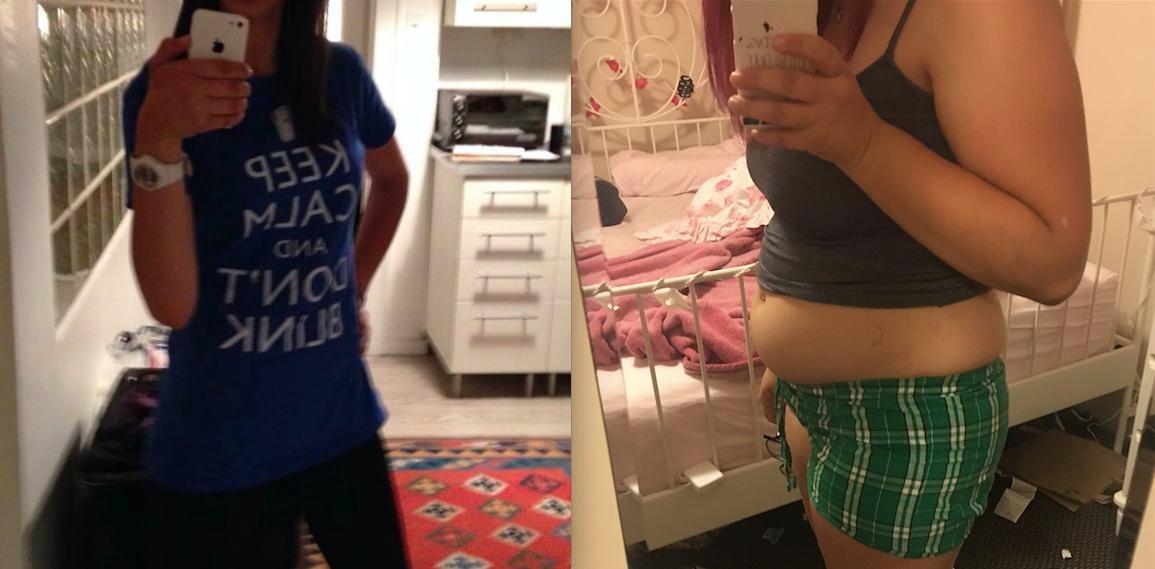 Weight Gain Before and After Collection | Scrolller