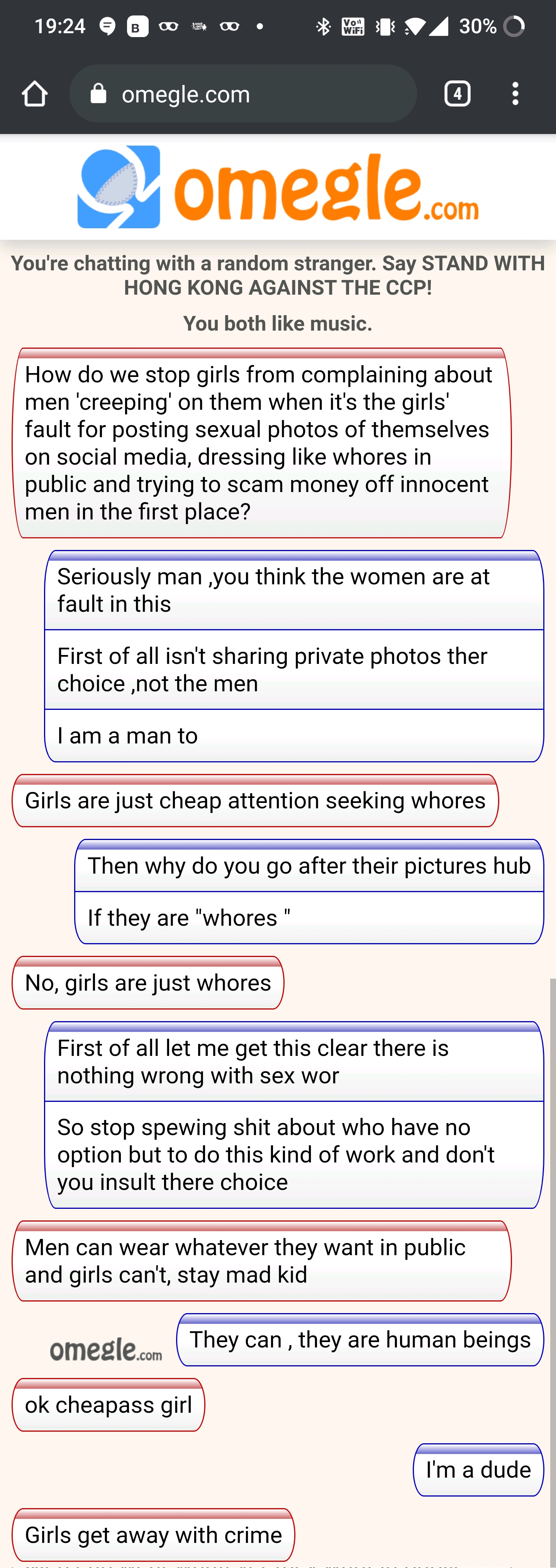 Well Omegle truly doesn't disappoint , how pathetic | Scrolller