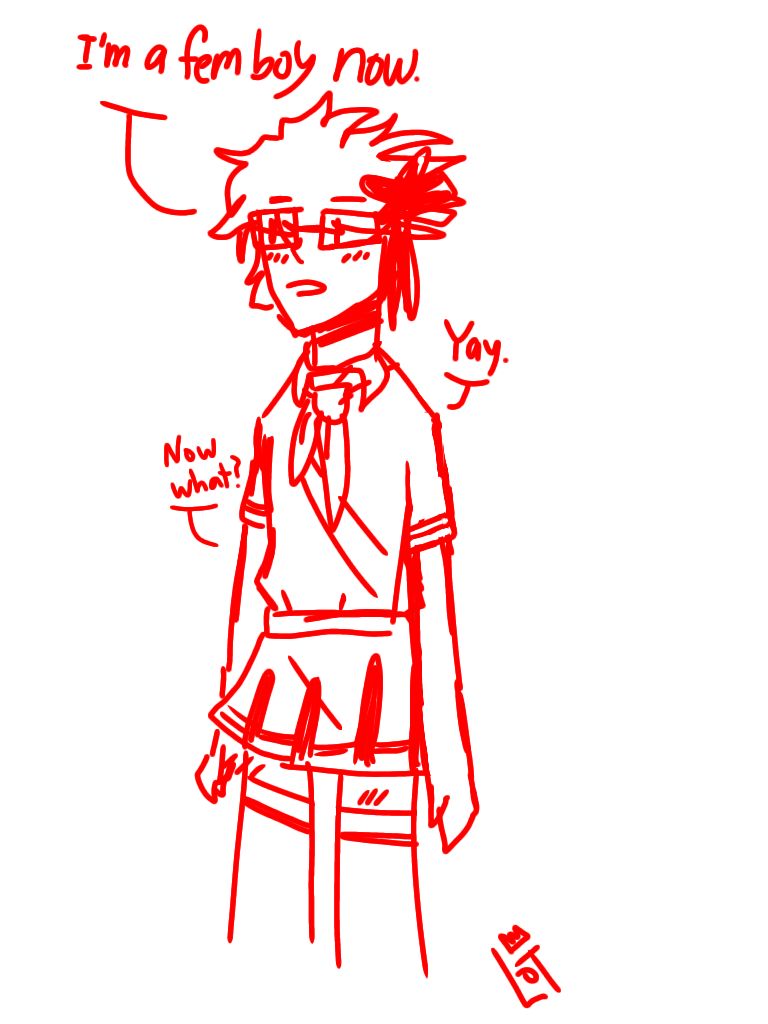Well when you wanna draw your characters as femoboys, you just have to. There are no exceptions ...