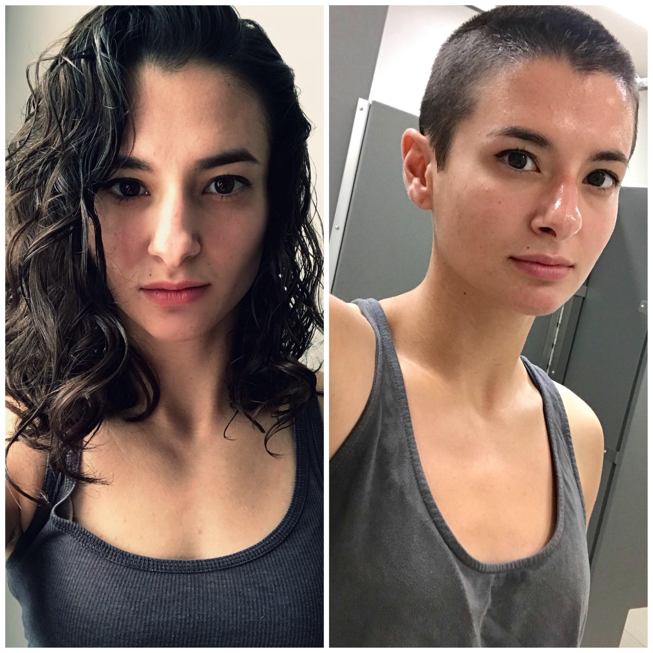 Went full GI Jane. Before and after! | Scrolller