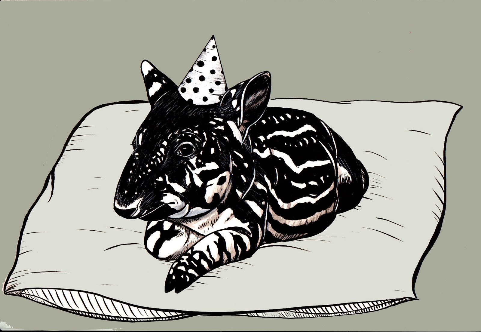 Discover more like Tapirs: We've reached >100 subscribers, awesome! Here's a drawing of a baby ...