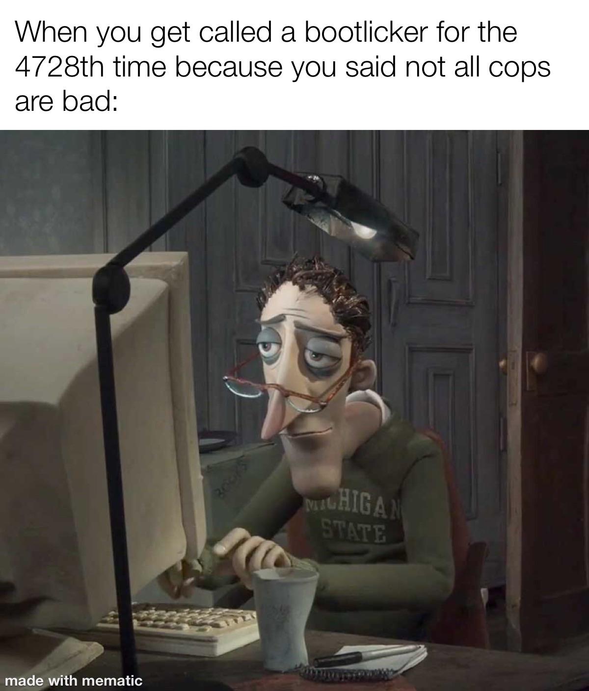 What are they trying to accomplish by calling people a bootlicker | Scrolller