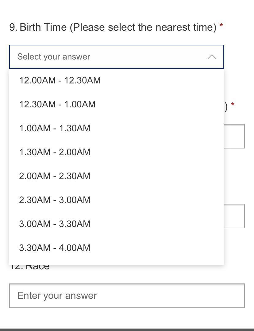 What relevance does it make to know what time was i born, for a job application?! | Scrolller