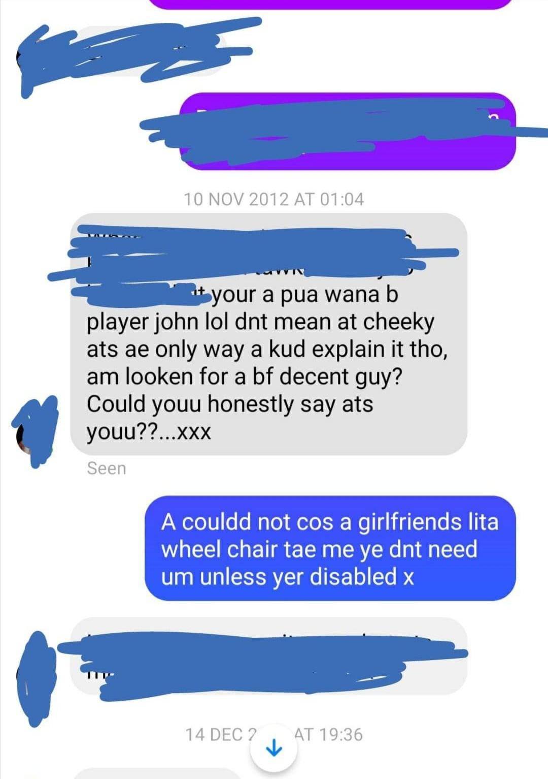 Wheelie chair or burd. | Scrolller