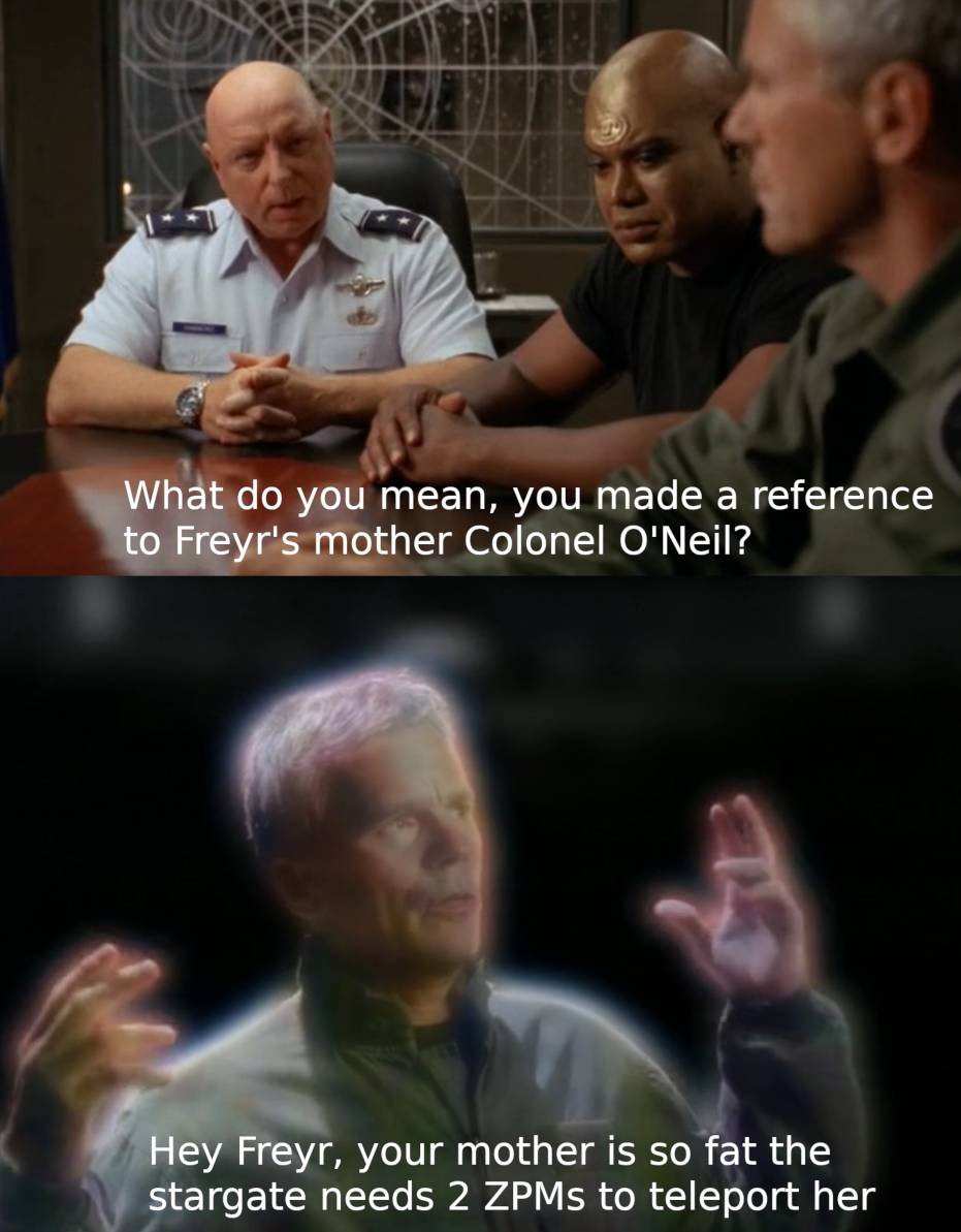 When Colonel O'Neil looses his temper | Scrolller