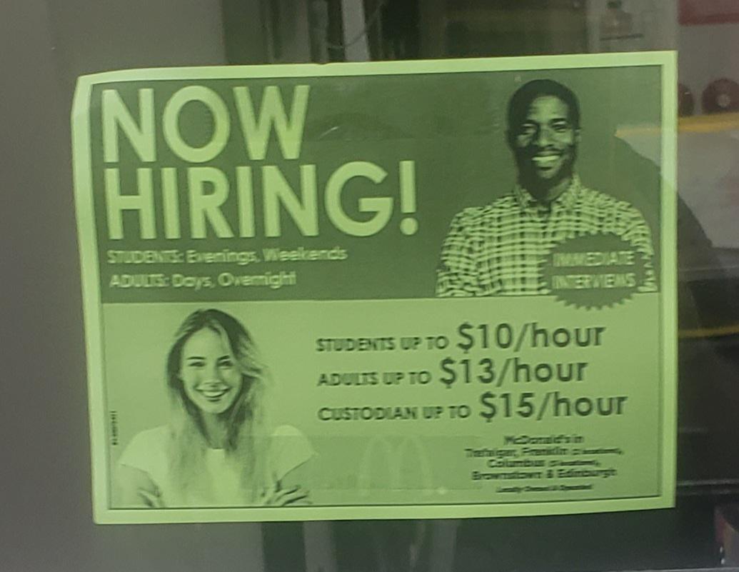 When the value of your labor is determined by your socioeconomic status. McDonald's in Franklin ...