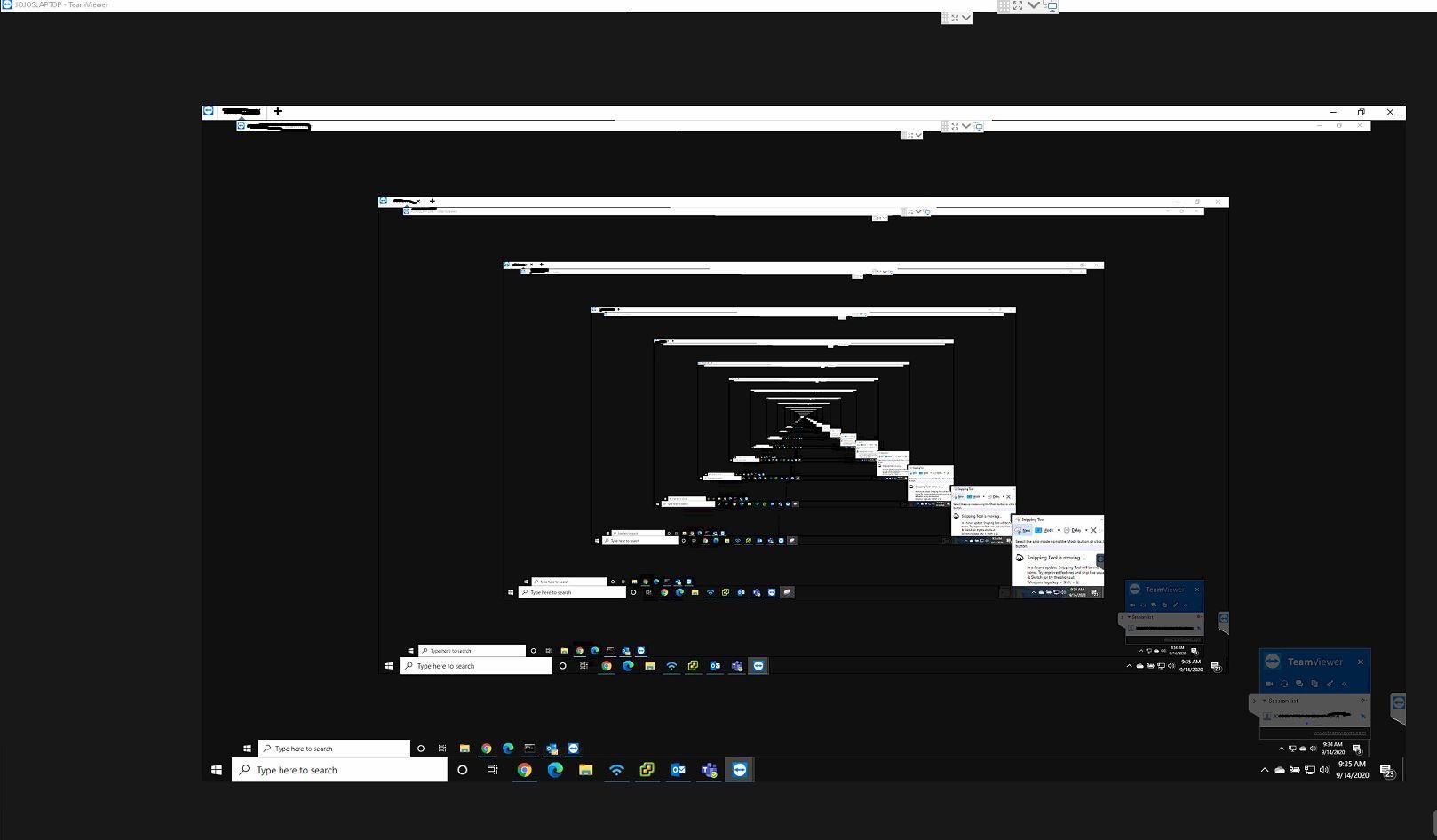 When you connect remotely to your home PC to check a site and get reminded that you left it ...