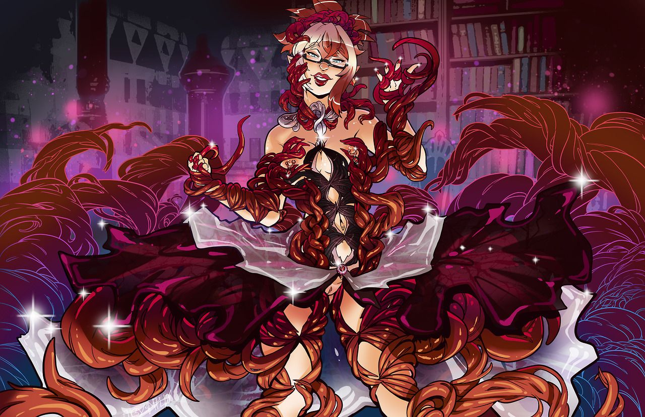 When you play in the magical library, a tentacle symbiote may or may not become a new intimate ...