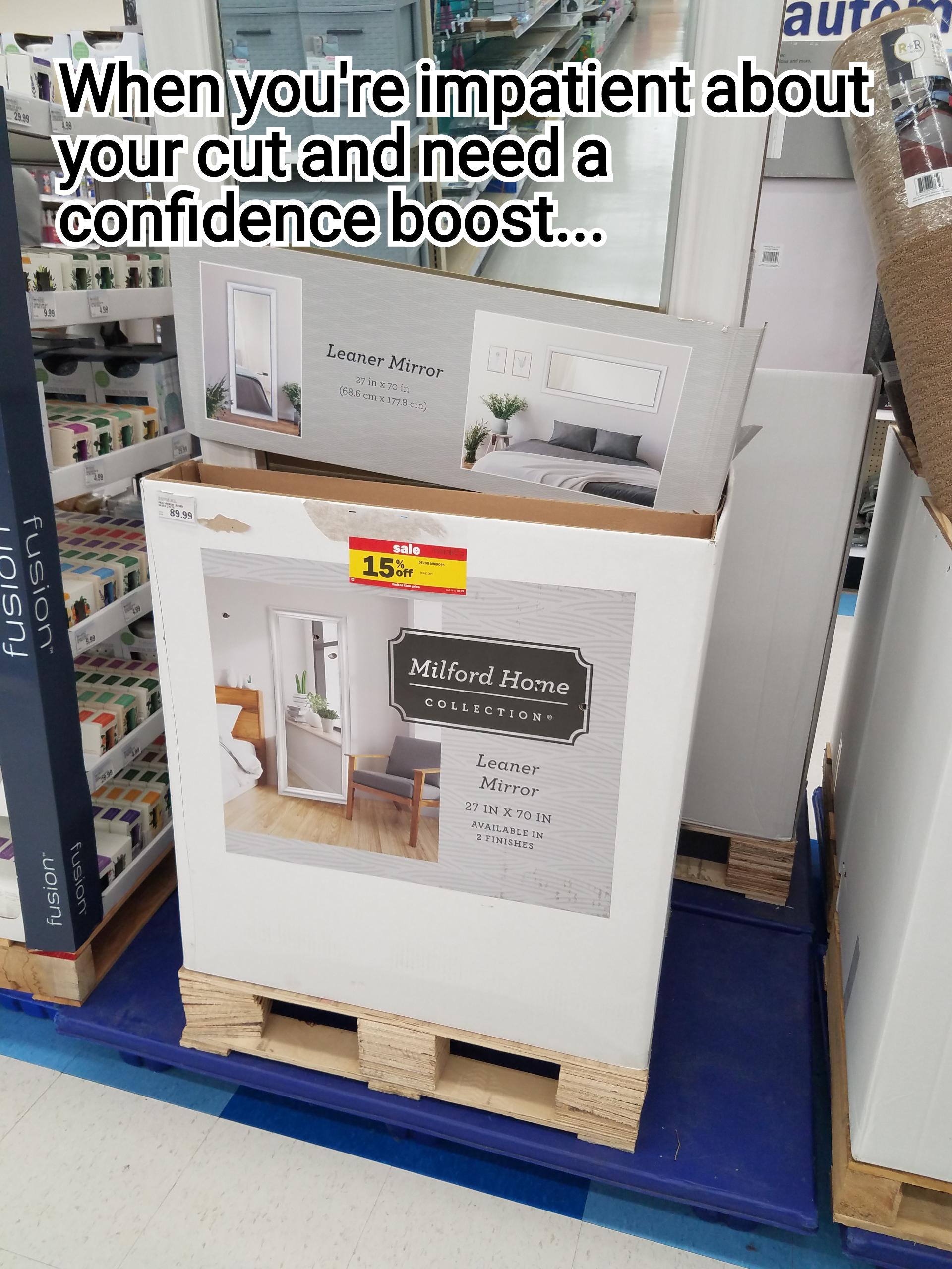 When you're impatient about your cut and need a confidence boost | Scrolller