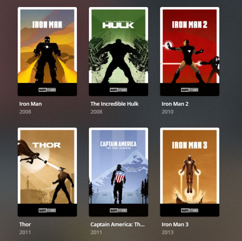Where can I find the complete set of these MCU posters? | Scrolller