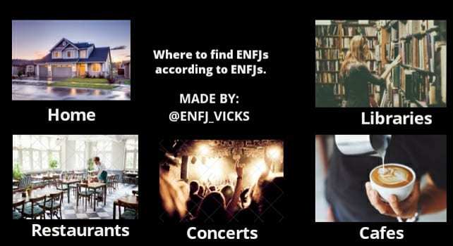 Where to find ENFJs according to ENFJs. | Scrolller