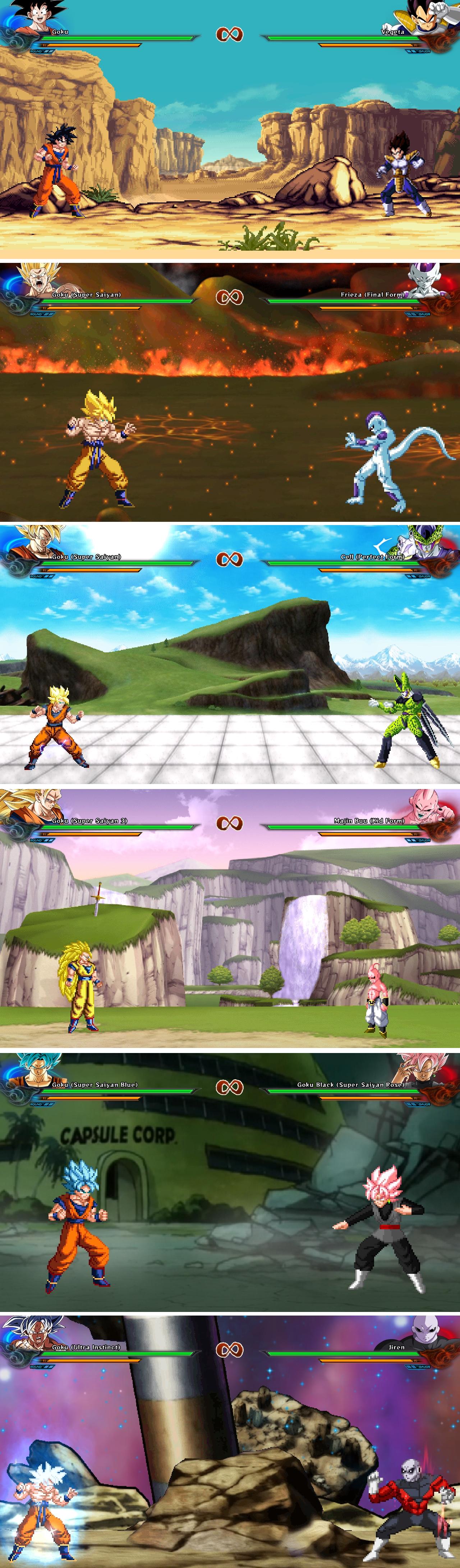 Which fight of Son Goku was your favorite? *screenshots from my upcoming mugen Dragon Ball Z ...