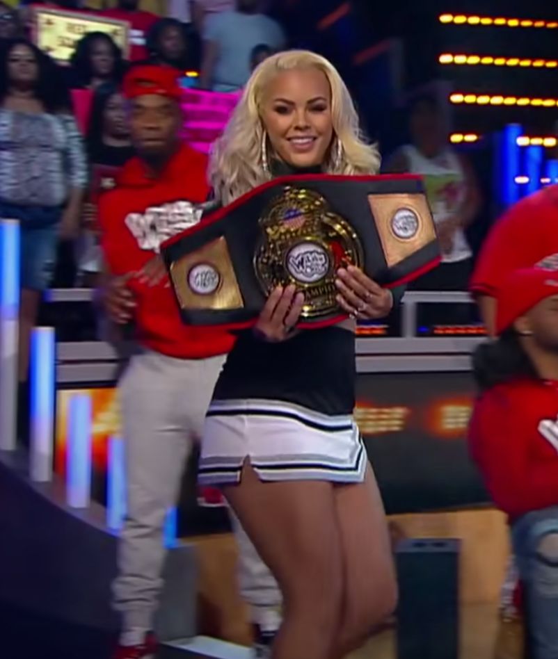 Who is this girl in Wild N Out? She was holding the belt when Blac Chyna got roasted by Justina ...