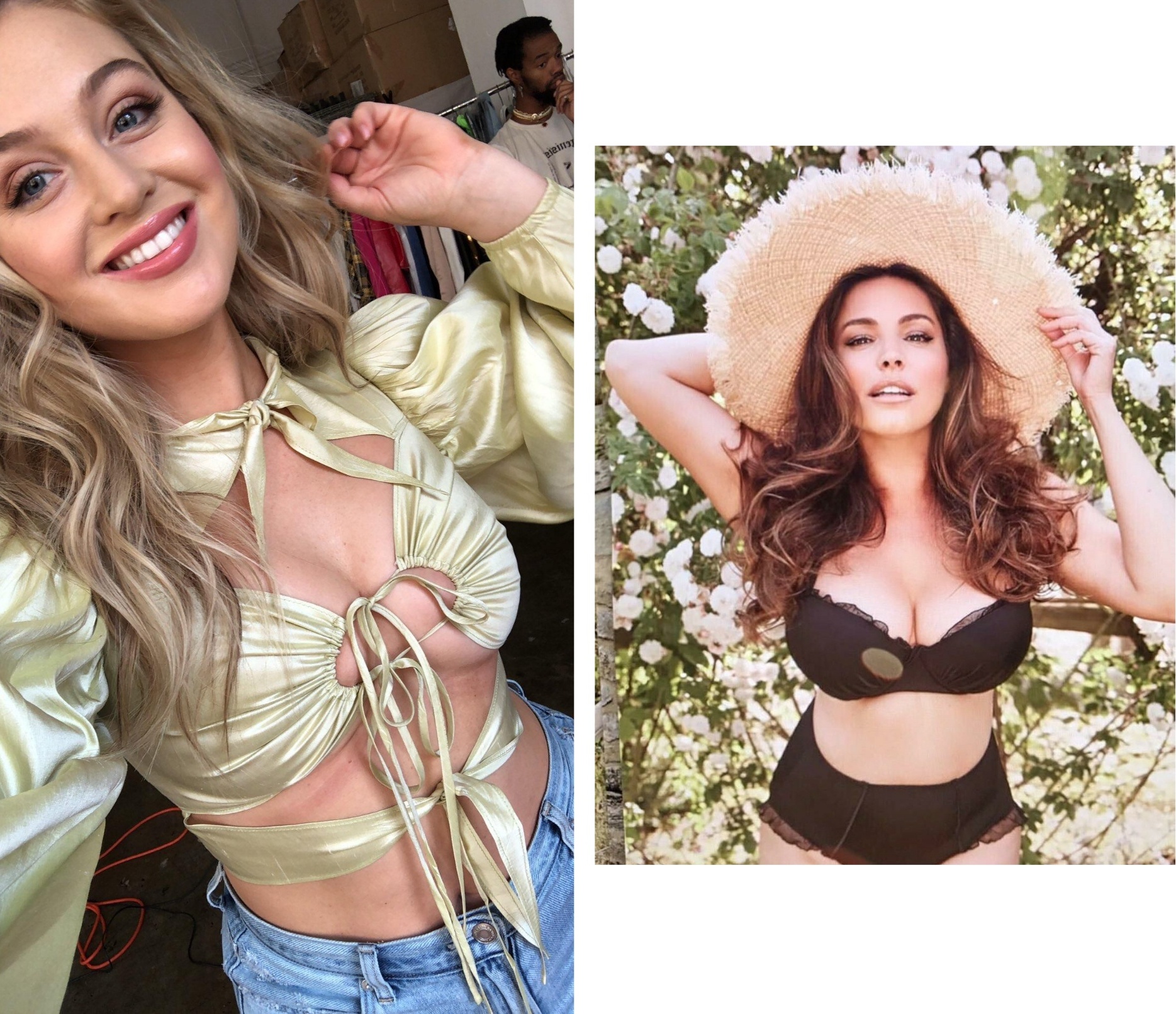 Who'd win in a catfight between the two curvy women,. (Iskra lawrence vs Kelly brook) | Scrolller