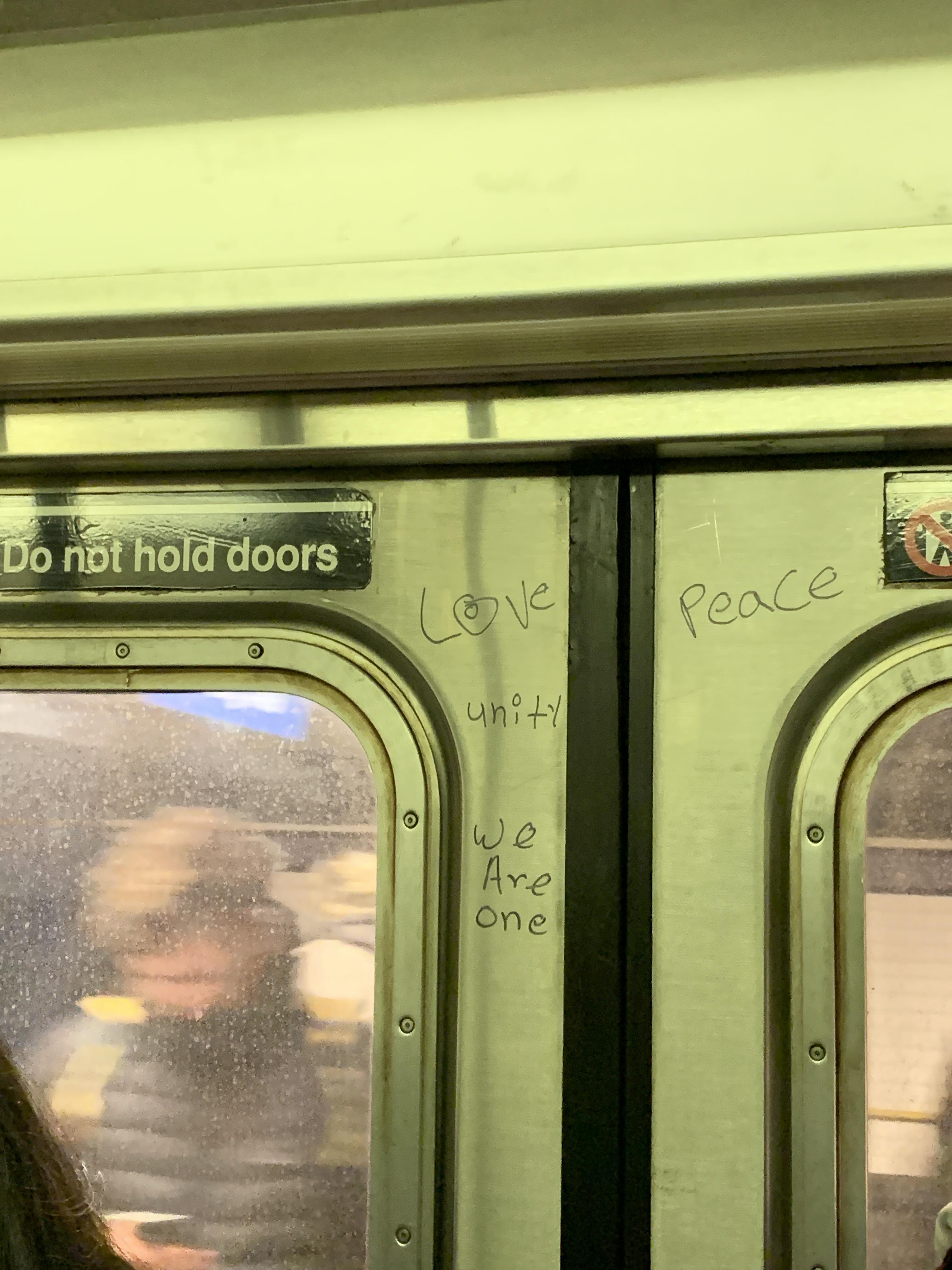 Wholesome subway vandalism | Scrolller