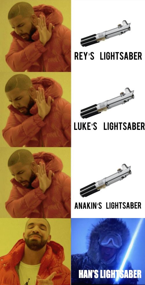 Who's Lightsaber? Han's Lightsaber! | Scrolller