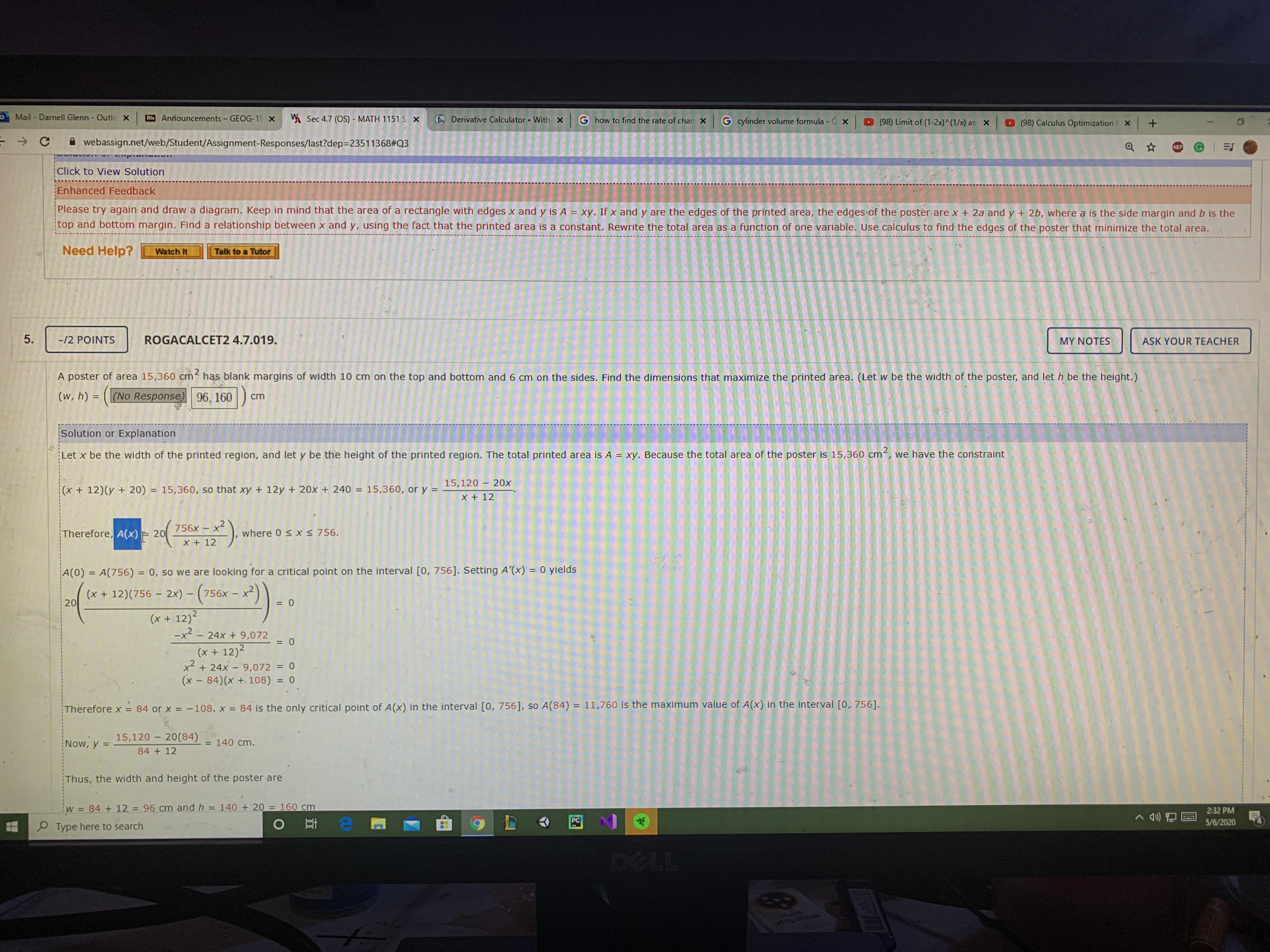 Why do I add an X at the highlighted part? Optimization problem. | Scrolller