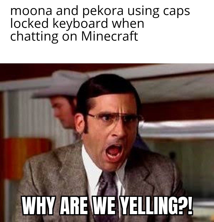 Why I'm thingking using all caps lock word is the same as yelling ...